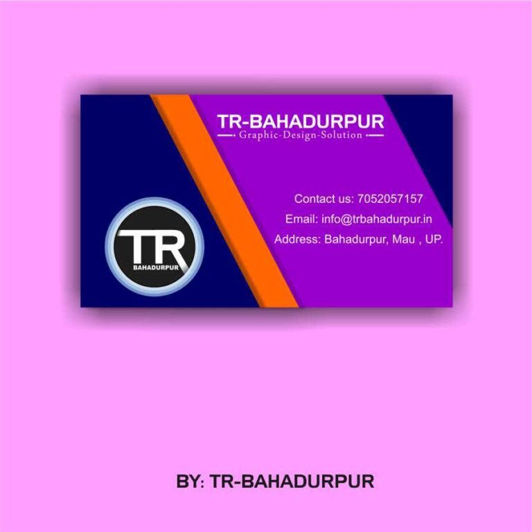 genral store visiting card design – TR BAHADURPUR