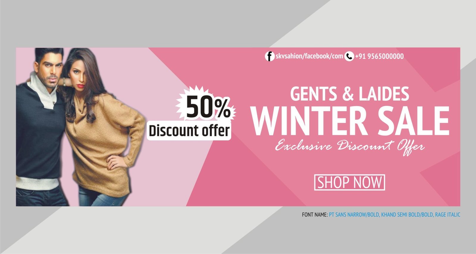 Garments Banner Design Cdr