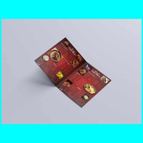 Pizza Shop Menu Card Design CDR File