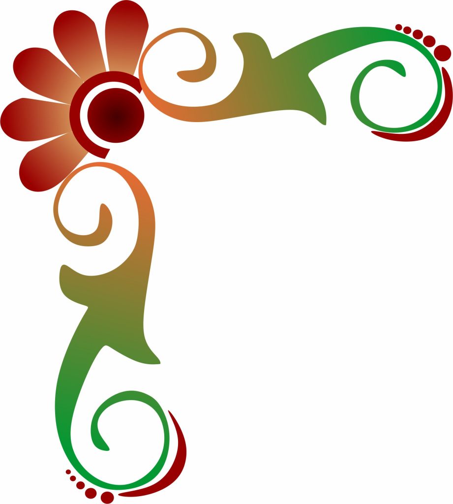 Flower Corner Free Design Cdr File
