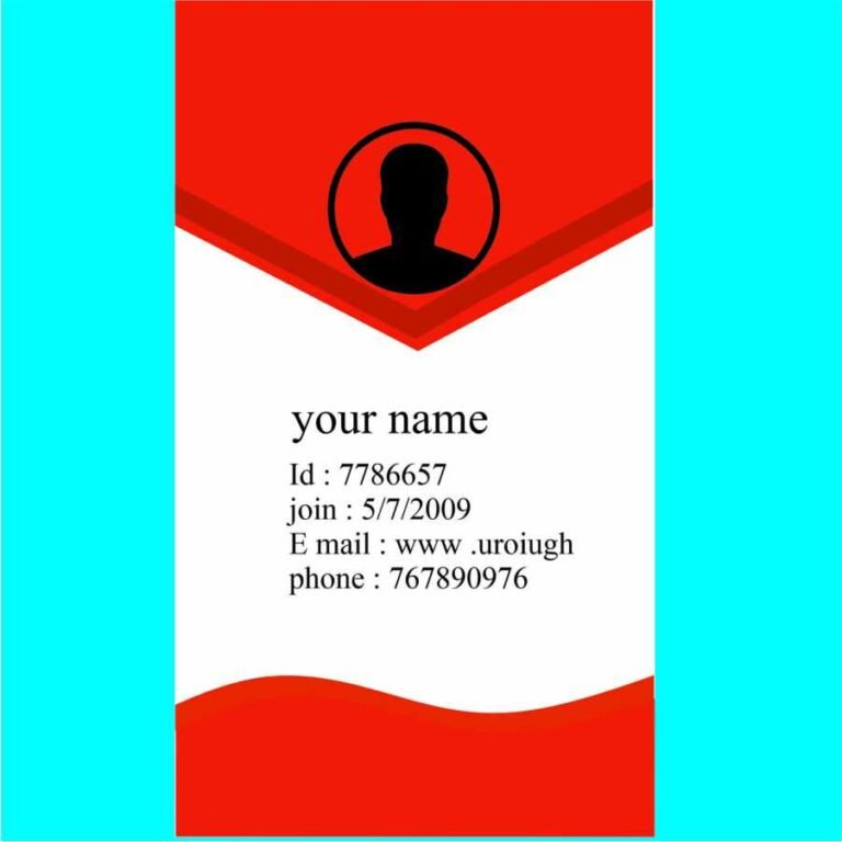 School Identity Cards, School ID Card Template CDR File