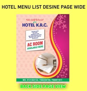 Restaurant Food Menu Front Cover Design Coral X4 With Font & CDR - TR ...