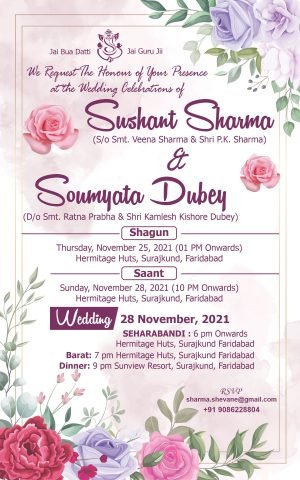 Sadi Card Invitation Colorfull