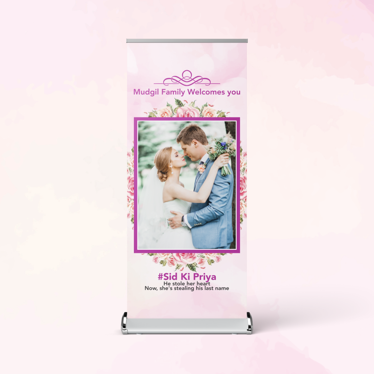 Wedding Roll-Up Standee