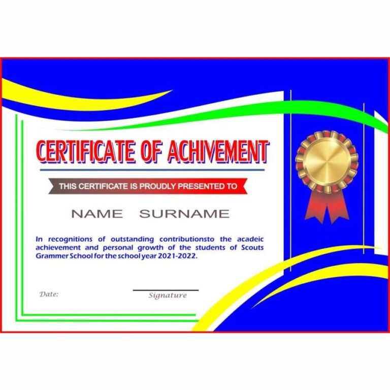 Certificate Design CDR File (CoralDraw)