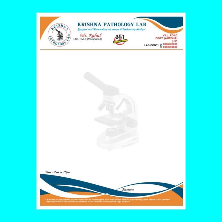 Bjp letter pad design cdr file fully editable