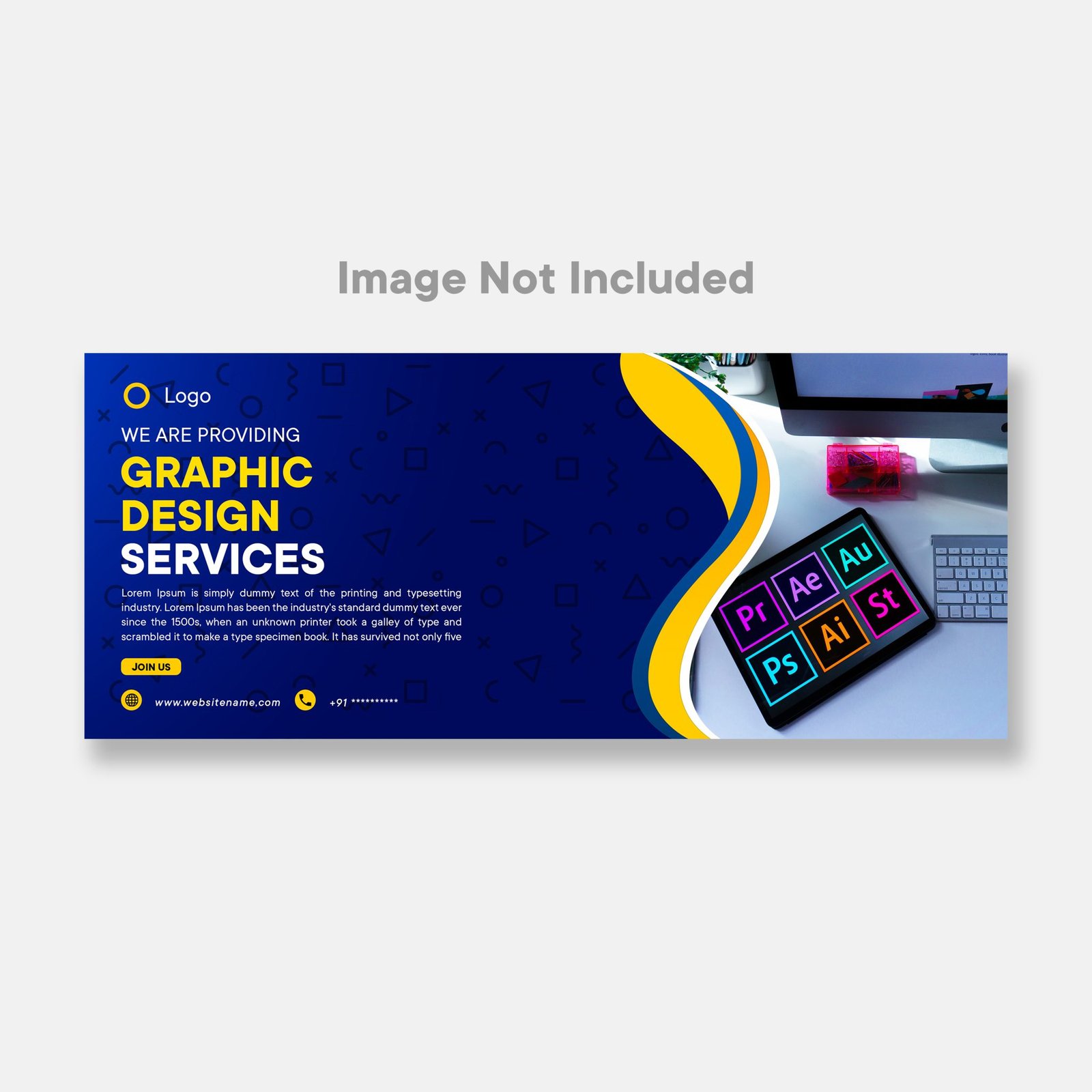 Facebook Banner PSD File With Font.