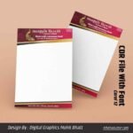 Bjp letter pad design cdr file fully editable