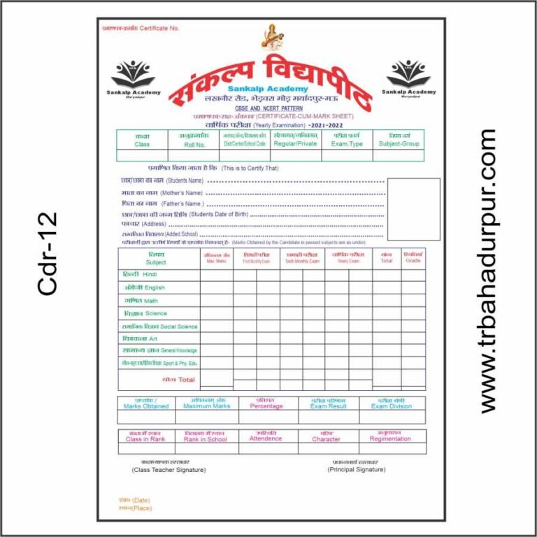 School Report Card Design 2023