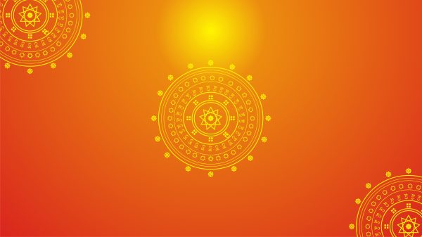 Happy Navratri 2022 in Red Background - TR BAHADURPUR
