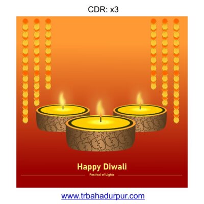 diwali greeting design cdr file