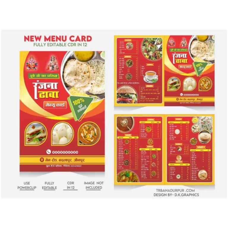 New Menu Card