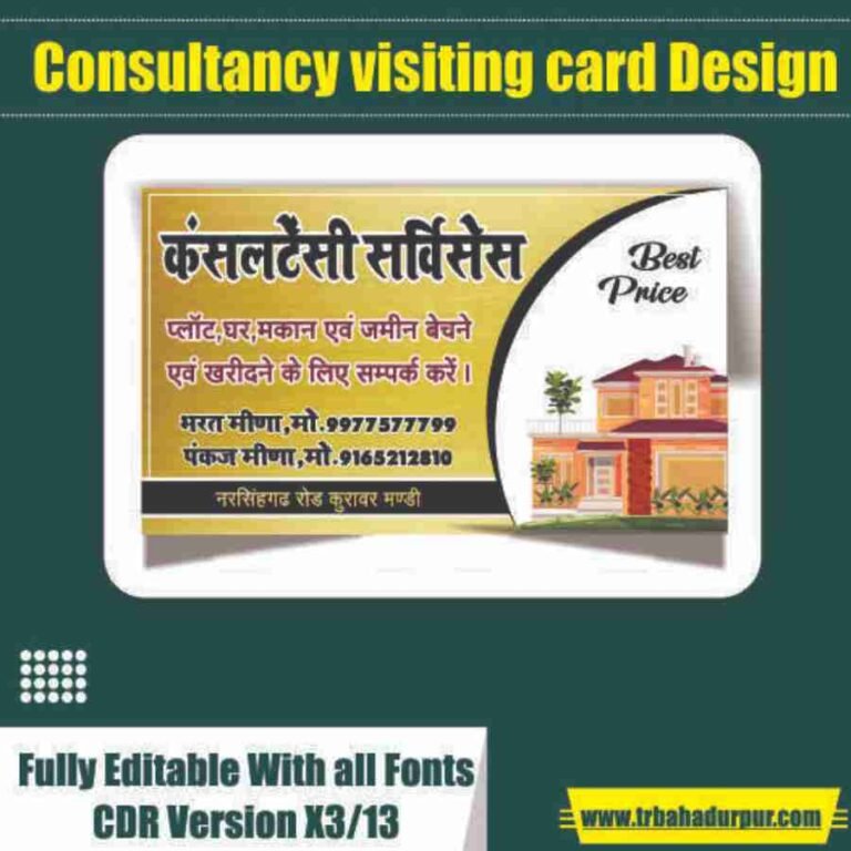 Consultancy Visiting Card Design CDR File