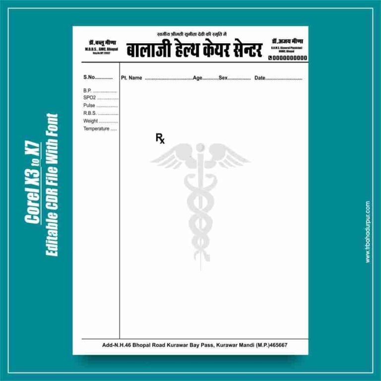 Clinic Letterhead Design CDR File