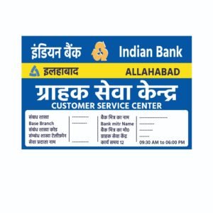 Indian Bank Banner With fonts Coral X7