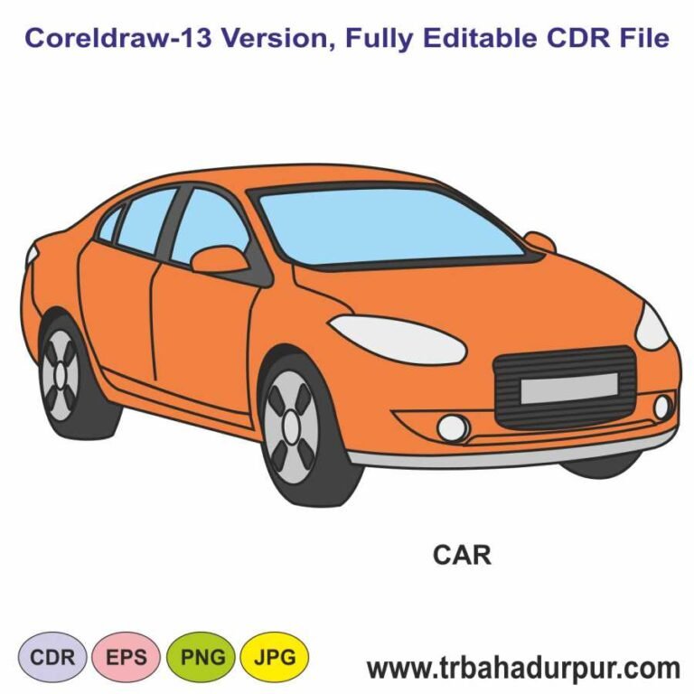 Car Illustration Cdr 13 Version Editable File