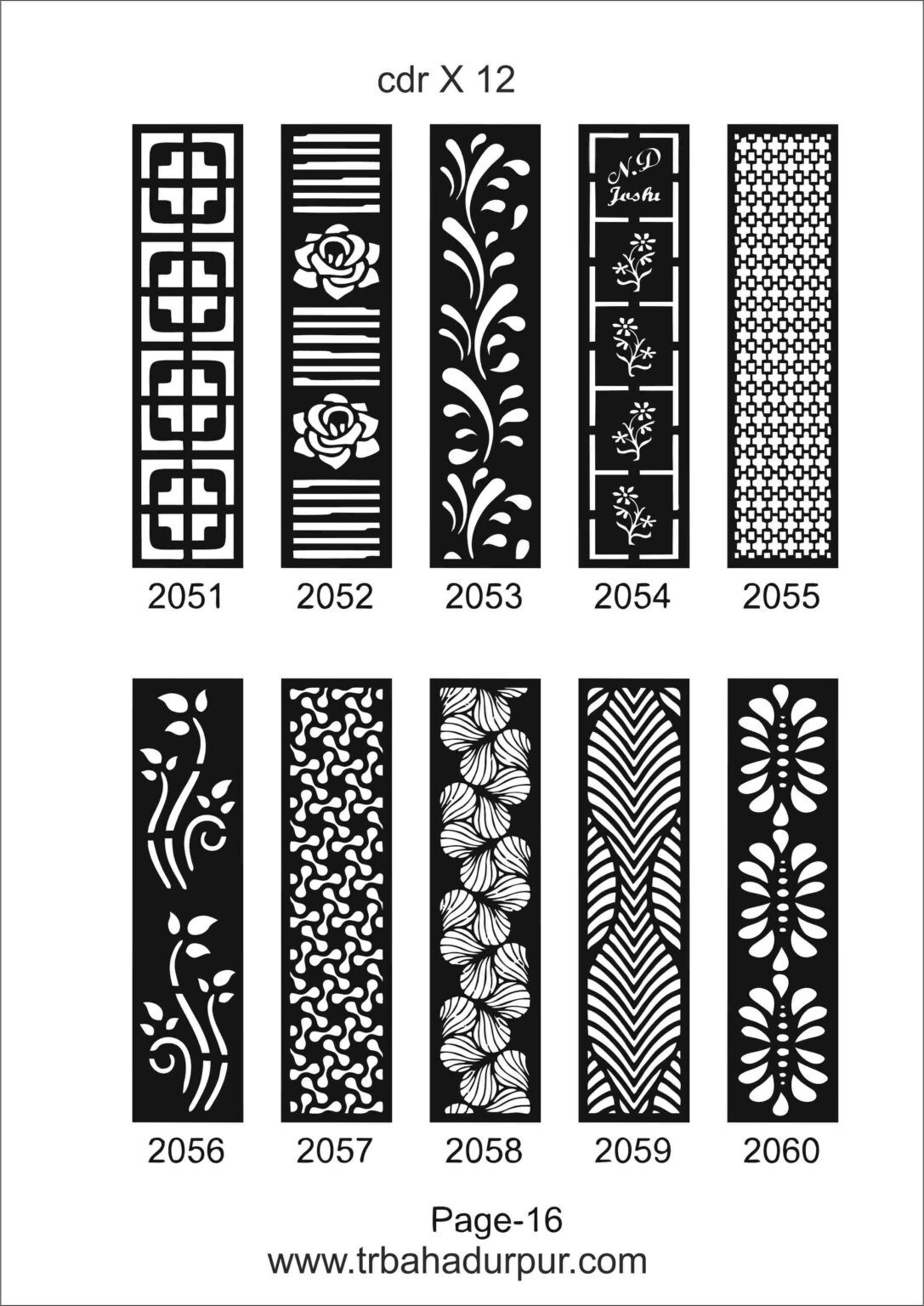 new cnc gate design cdr file