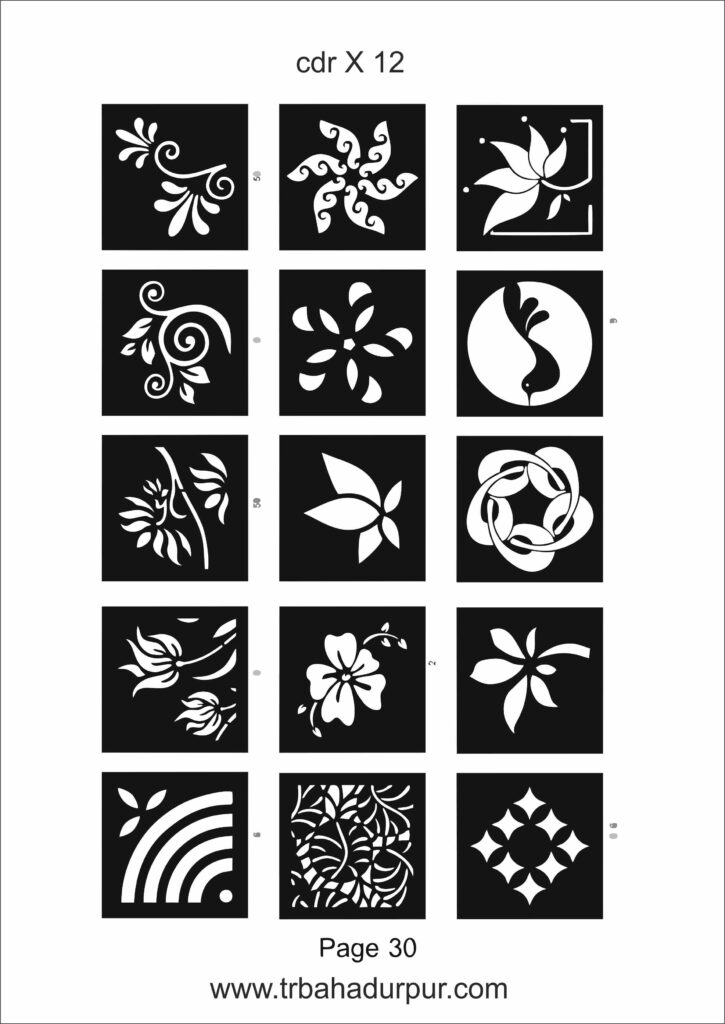 new cnc lessr cutting design cdr file 2023 - TR BAHADURPUR