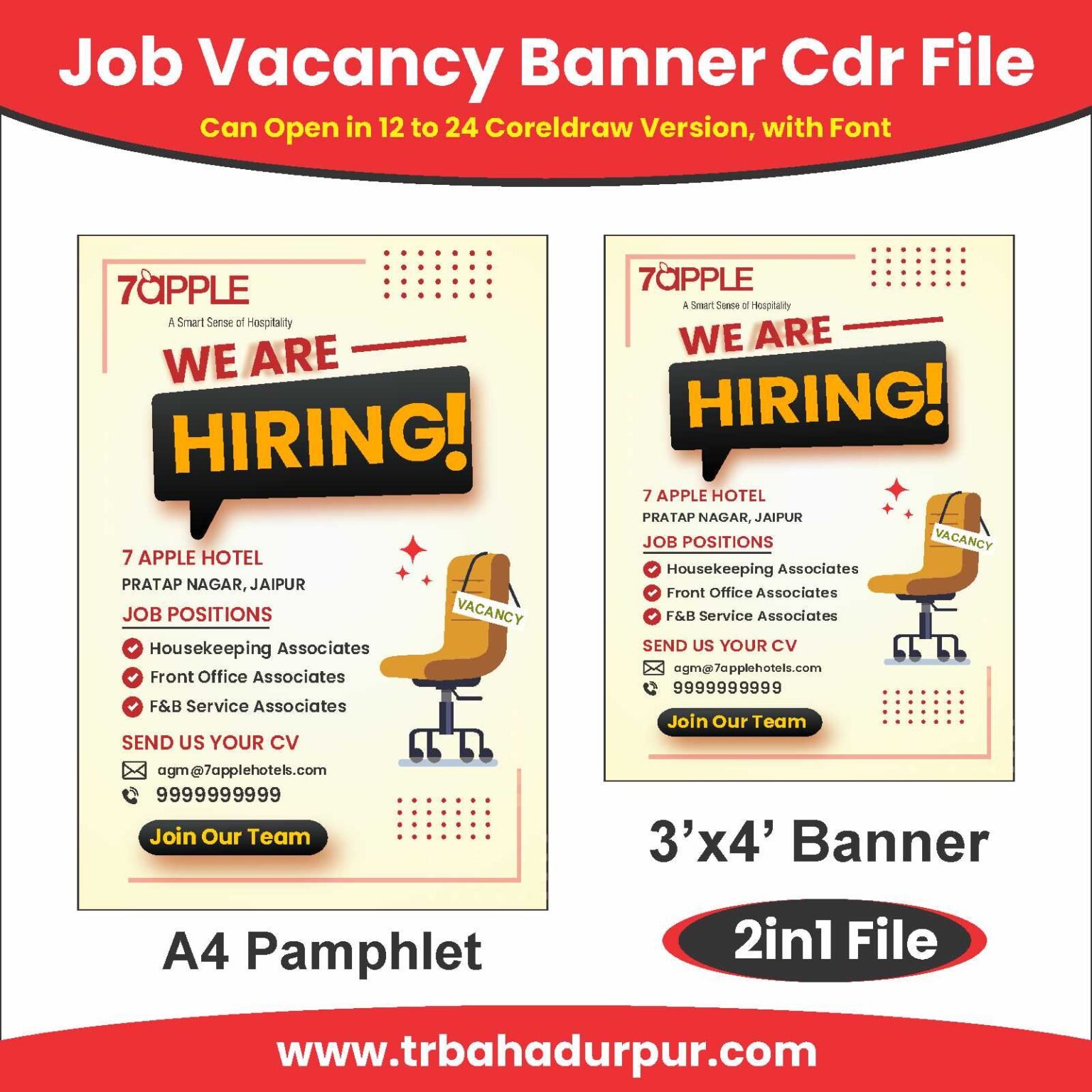 Job Vacancy Banner Cdr File