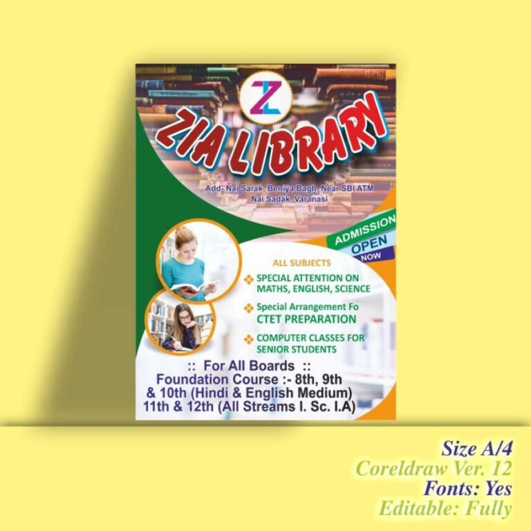 Coaching Flyer Design Cdr File With Fonts