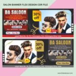SALON BANNER FLEX DESIGN CDR FILE