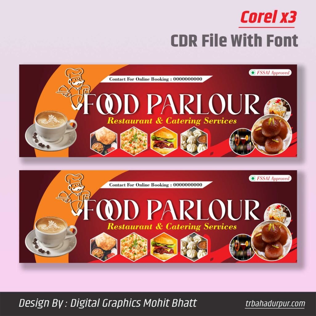 Fast Food Banner Design CDR File | Restaurant Banner Design Cdr