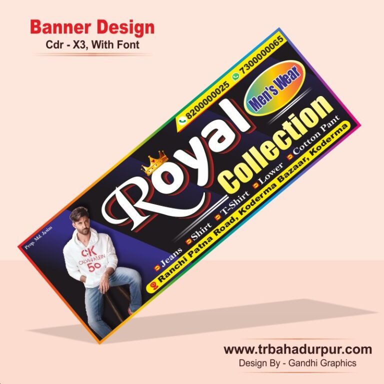 Collection Banner Design Cdr -X3, With Font