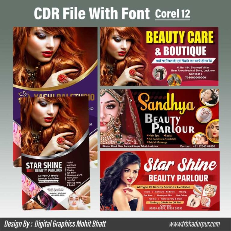 Beauty Parlour Flex Design Cdr File