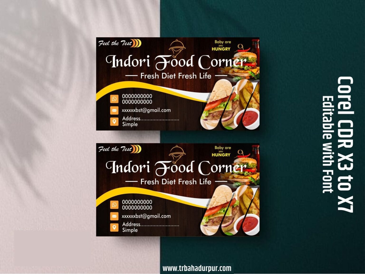 Bakery Visiting Cards Design CDR File