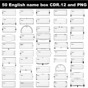 Wedding Card English Name Box Clipart Package Design