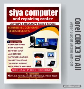 Laptop Service Poster Design