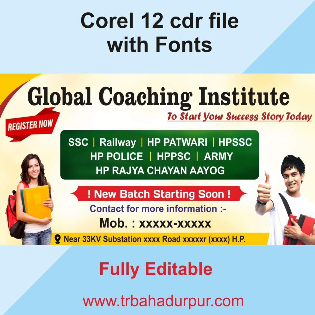 Printing Press Bnner Design Cdr