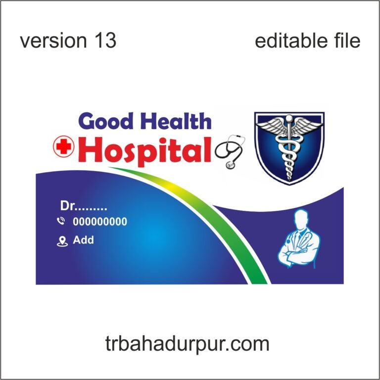 Helath Hospital Visiting Card Business Card Design
