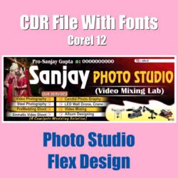 Photo Studio Flex Design With Font