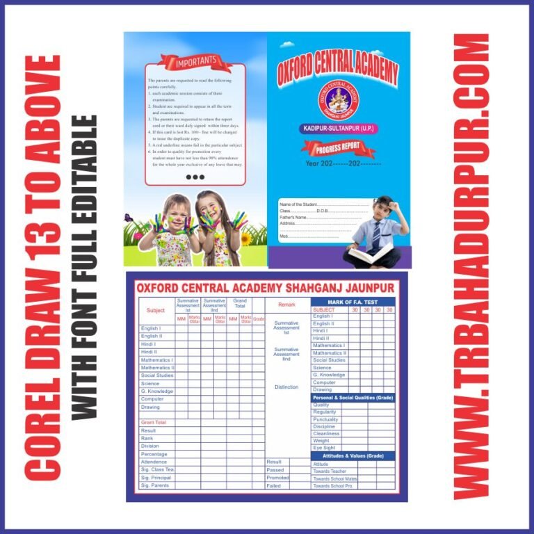 SCHOOL FEE/PROGRESS CARD DESIGN