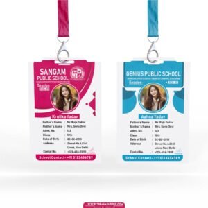 School Id Card Design Cdr File