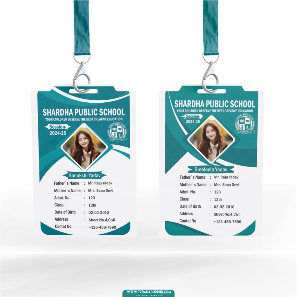 School Id Card Design Cdr File 8