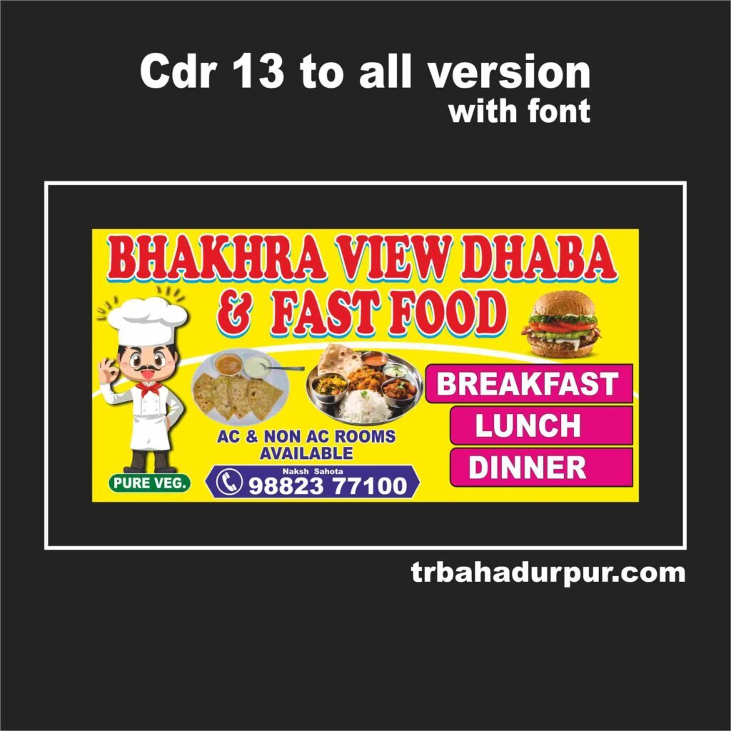 Dhaba & Fast Food Latest Cdr Design