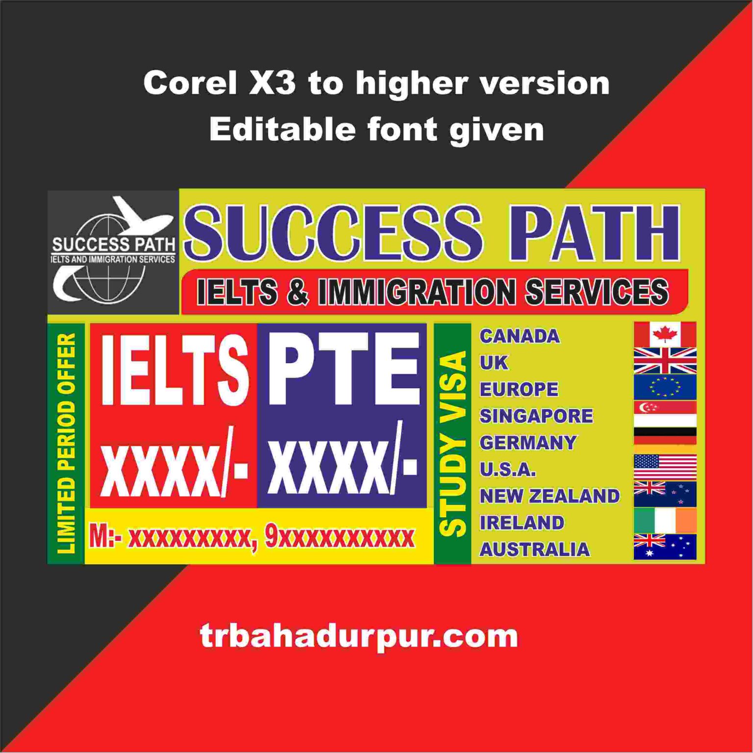 IELTS & IMMIGRATION COREL DESIGN