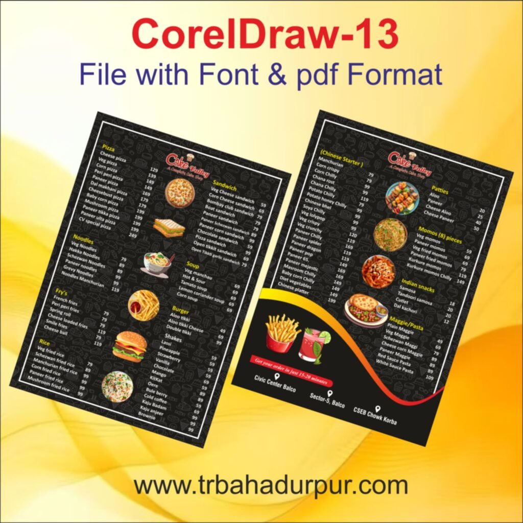 Traders Shop Pamphlet Design | Editable CorelDRAW CDR Template