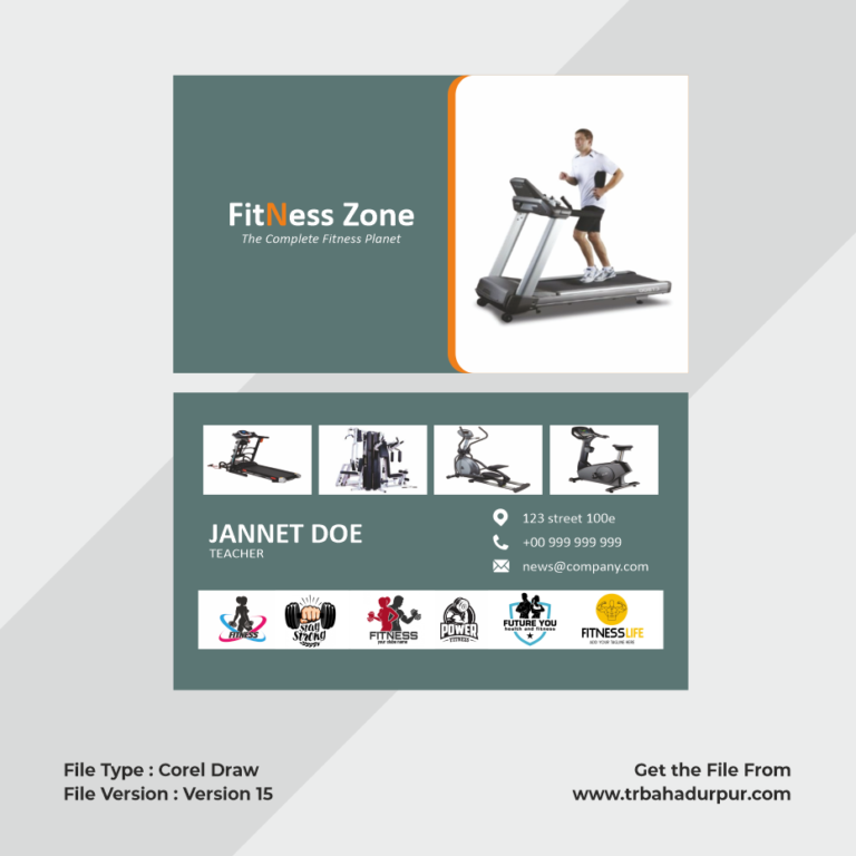 Fitness GYM Visiting Card Design