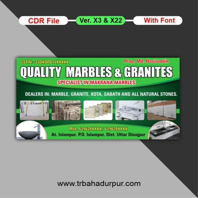 Marbles & Granites Flex Design CDR File