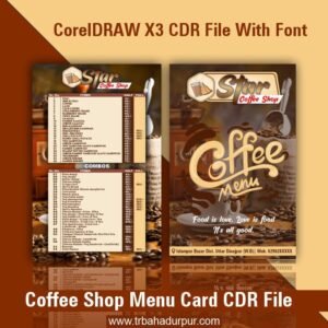Coffee Shop Menu Card CDR Archives