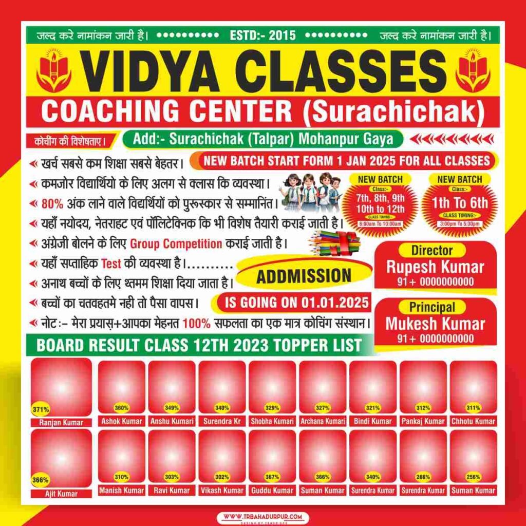 Vidya Classes Coaching Center Banner Design Cdr File 2