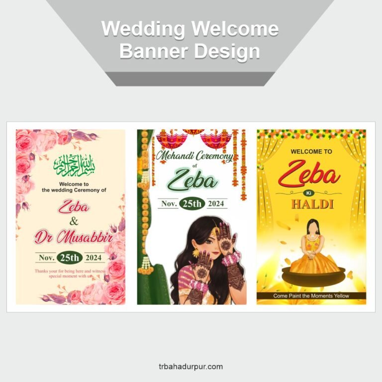 Wedding Program Banner Design