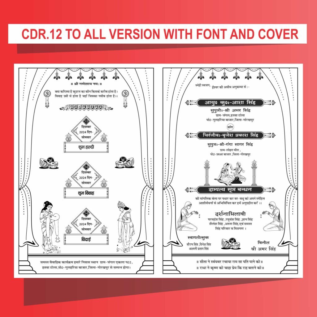 26 Fancy Wedding Card Package