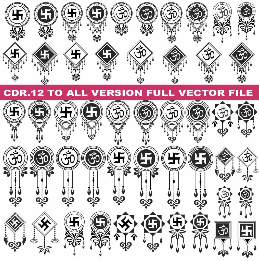 Om Jhumar Clipart Vector