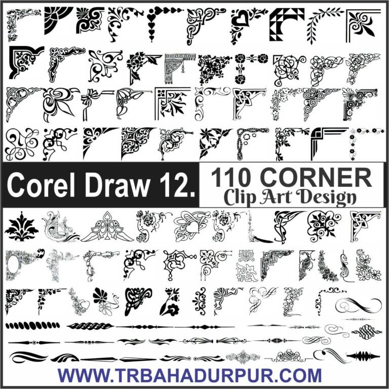 Corner Clip Art Design Cdr File X12 To All Verson